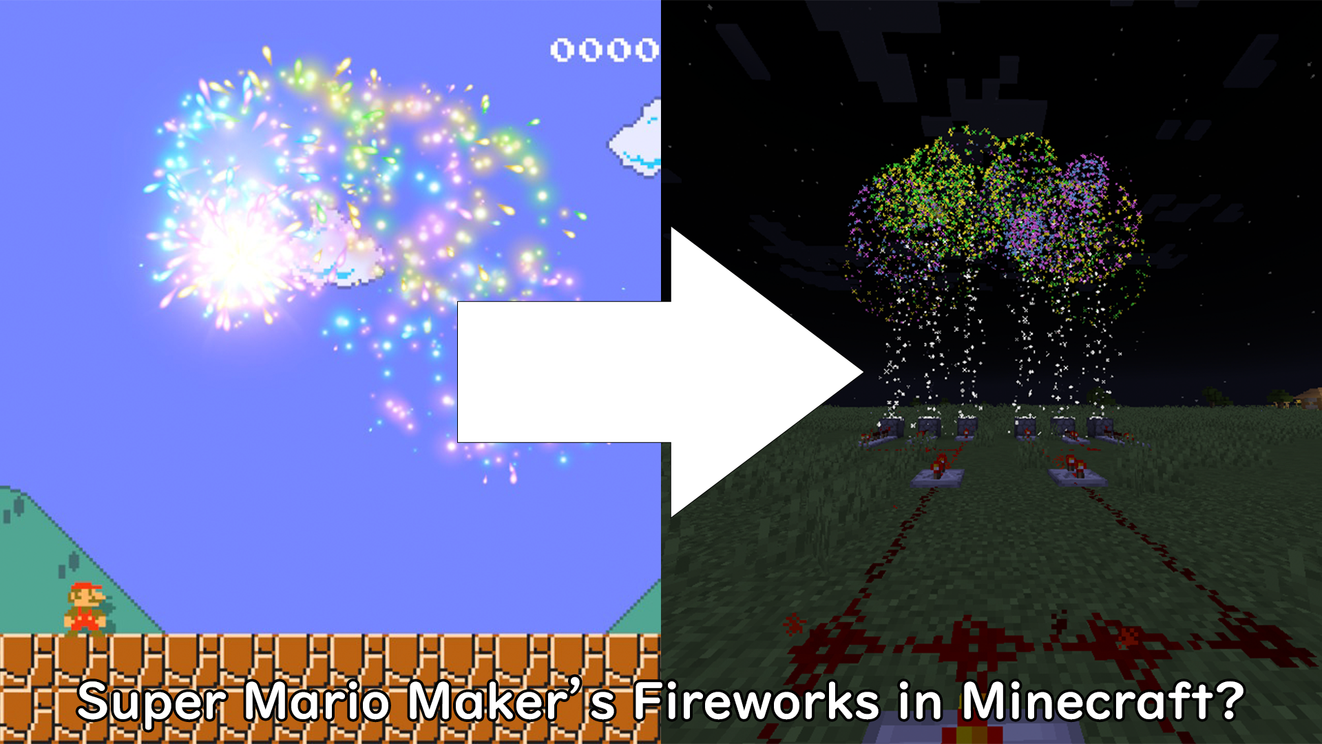 Why the Mario Maker Fireworks in Minecraft Video was Released One Day ...